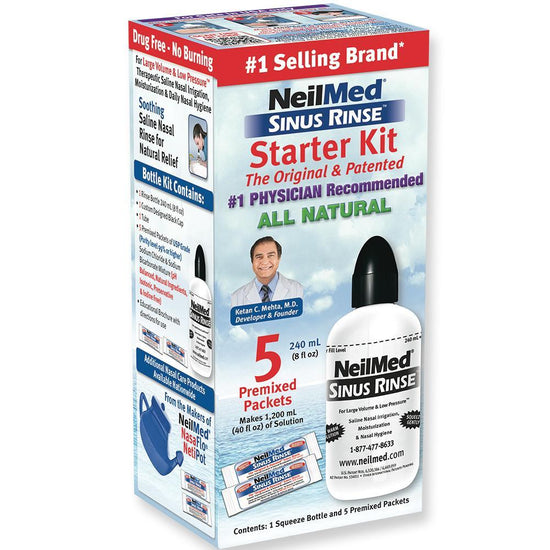 Sinus Rinse Starter Kit with 5 Packets